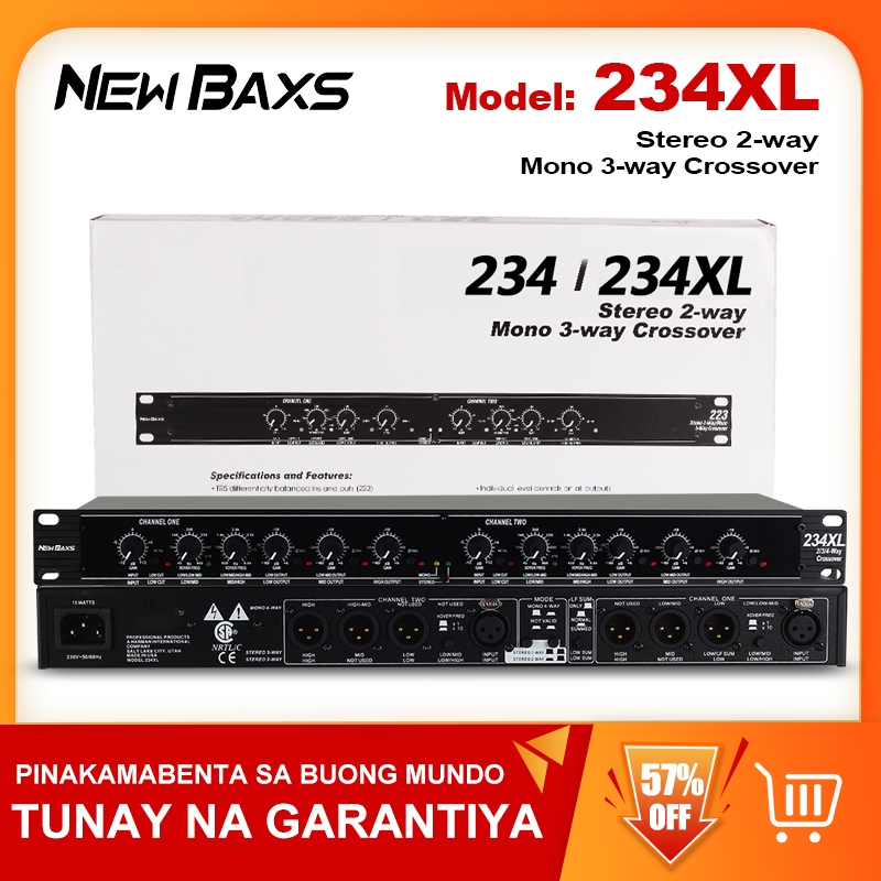NEW BAXS 234XL/234XS Crossover 2/3 frequency independent control ...