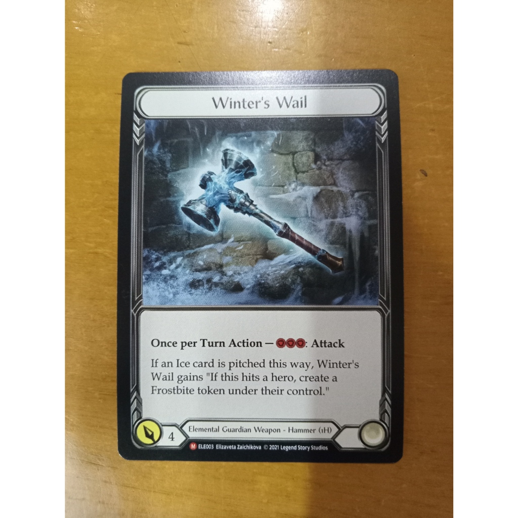 FAB Winter's Wail Majestic Tales of Aria ELE Flesh and Blood TCG ...
