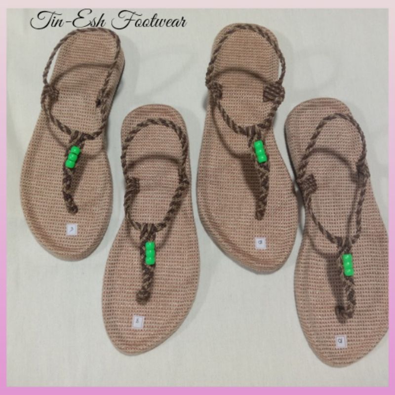 TINESH Jap. Native Sandals with Small Beads | Shopee Philippines