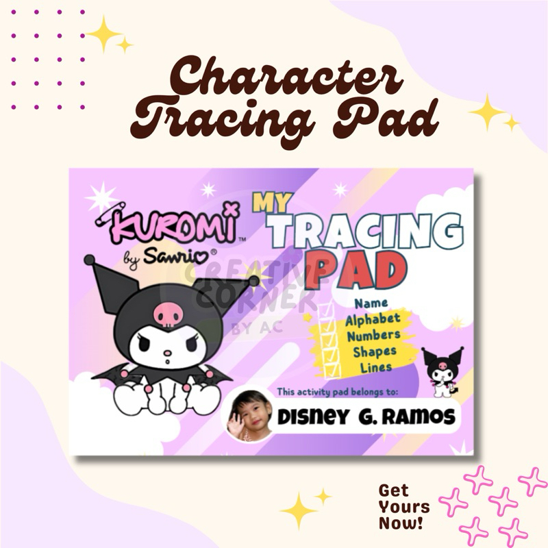 Customized Character Tracing Pad Any Theme Free Layout | Shopee Philippines