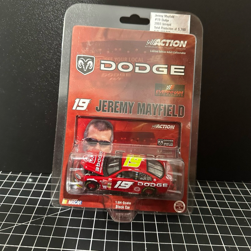 Jeremy Mayfield 1/64 Scale #19 Dodge 2003 Dodge Intrepid Nascar ...