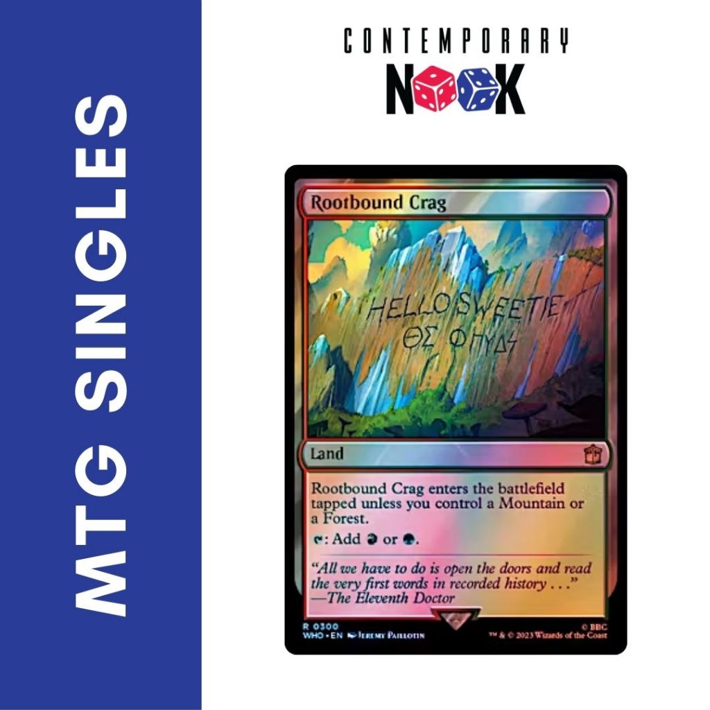 MTG: Rootbound Crag - Universes Beyond: Doctor Who - WHO | Commander | Contemporary Nook ...