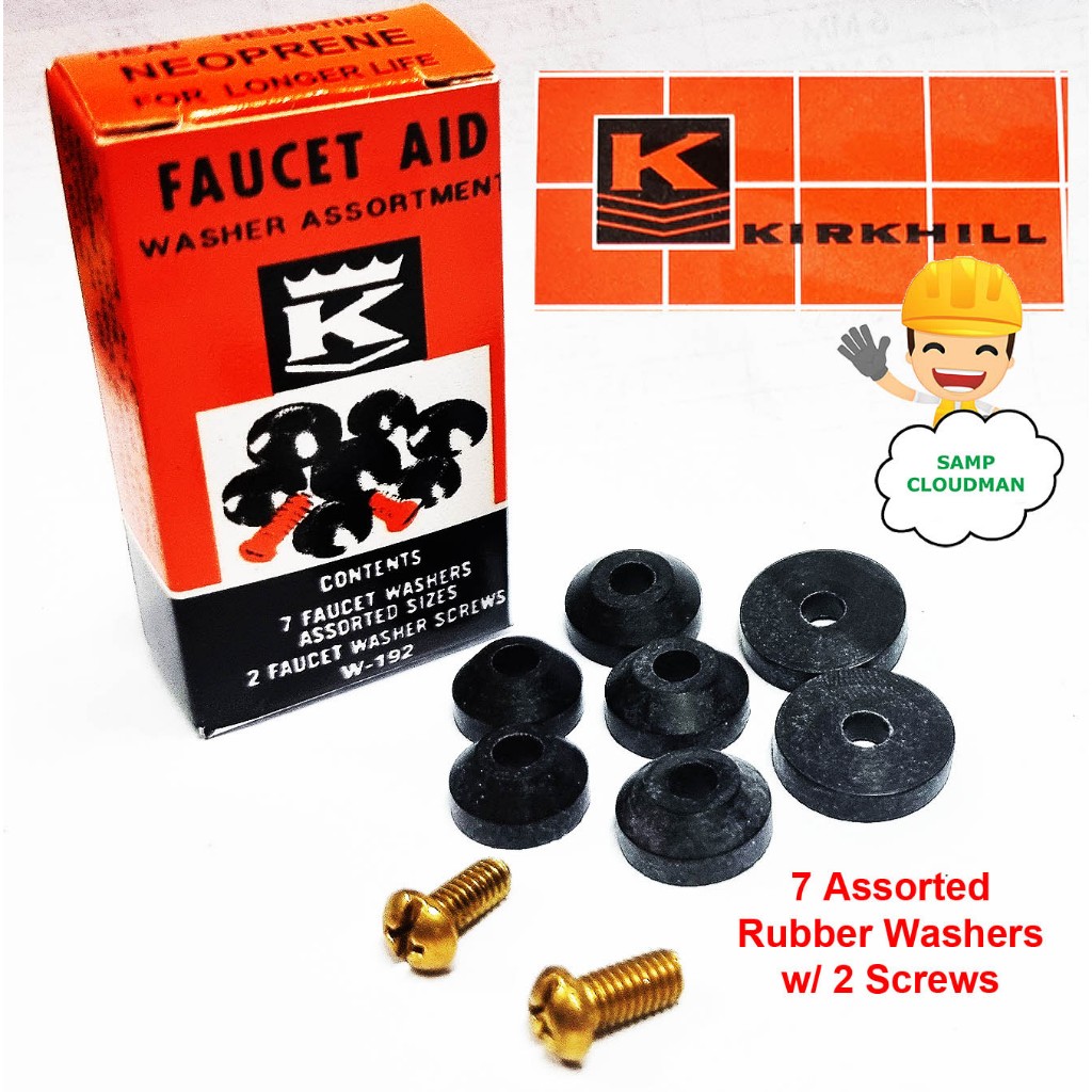Kirkhill USA Faucet Aid Assorted Rubber Washers wih Screws Repair ...