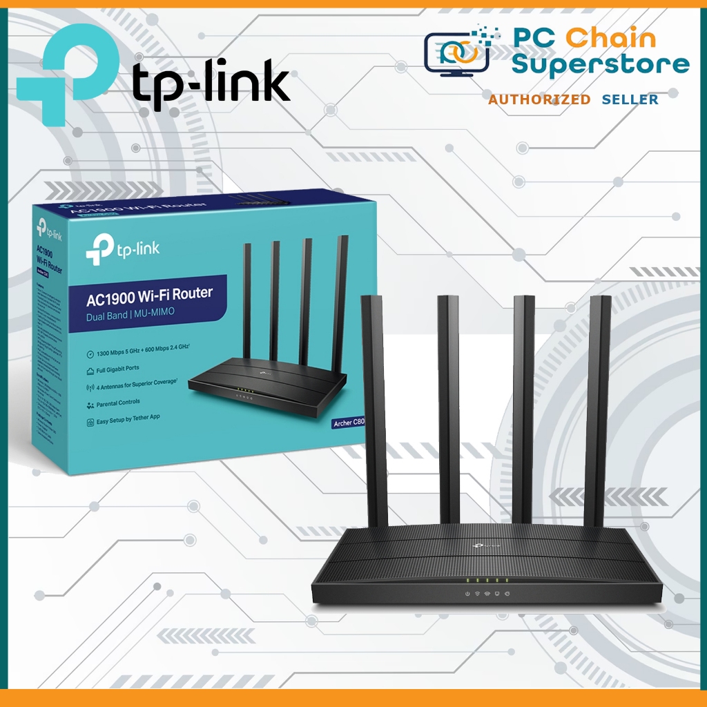 Tp-Link Archer C80 AC1900 Wireless MU-MIMO Wi-Fi Router | Shopee Philippines