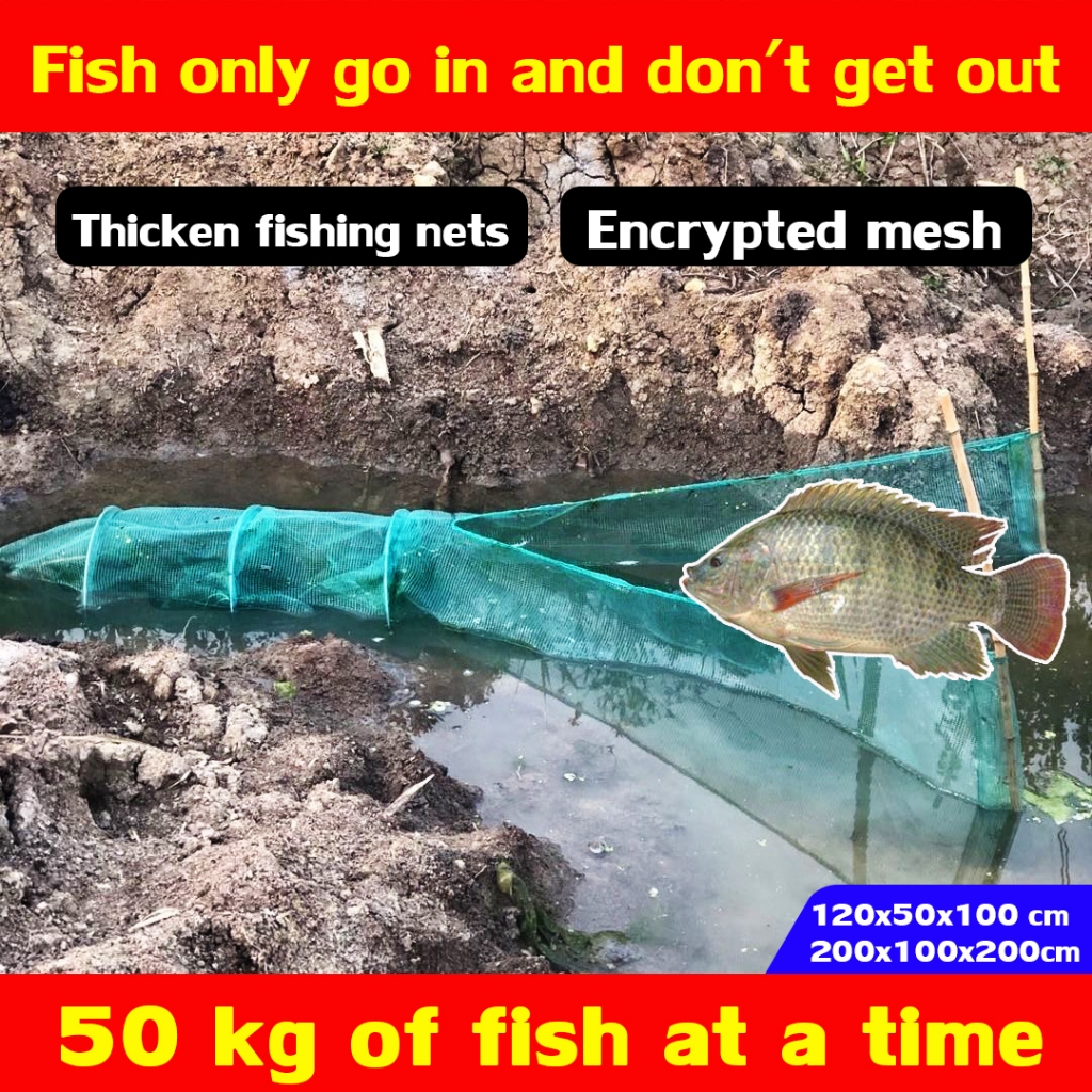 lawaia fish trap portable fish shrimp mesh cage fishing trap network ...