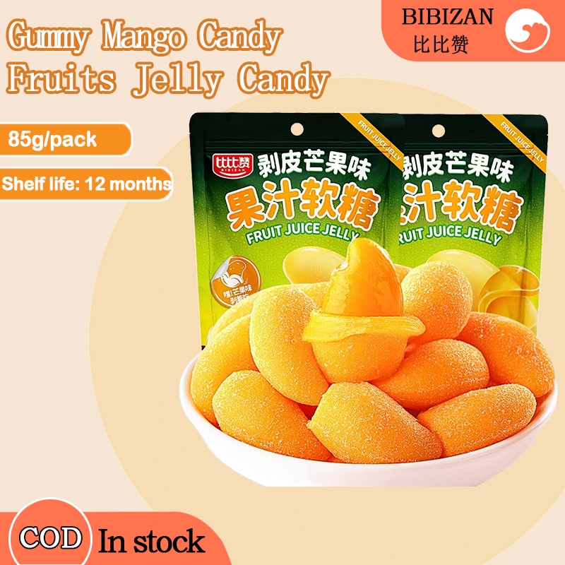 BIBIZAN Gummy Mango Candy Assorted Candies Mango Juice Chinese Snacks ...