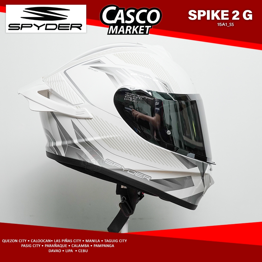 SPYDER SPIKE 2 G FULL FACE SINGLE VISOR MOTORCYCLE HELMET | Shopee ...
