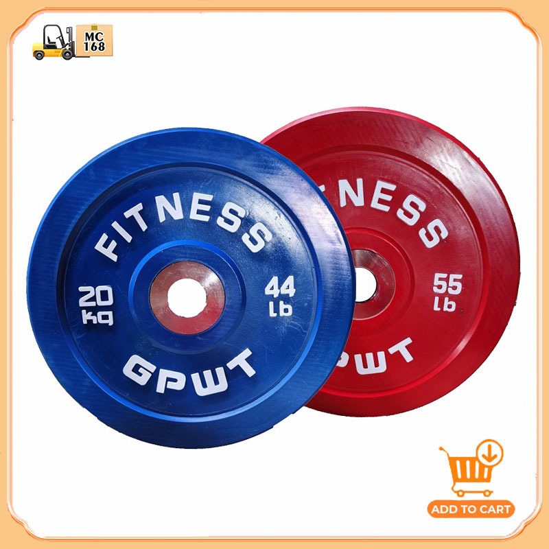 20kg/44Lbs -25kg/55Lbs 50 mm GPWT Fitness Dumbbells Weight Rubberized ...