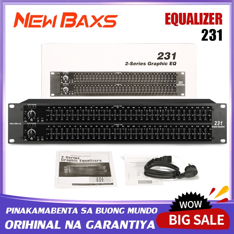 NEW BAXS 231 Equalizer EQ 2-layer 31-segment pagsasaayos pagsasaayos pakinabang DSP mid-high ...