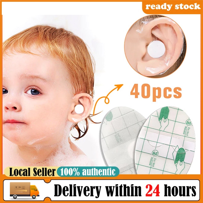 40pcs Baby Ear Protector Ear Stickers Shower Ear Pads Bath Swimming ...