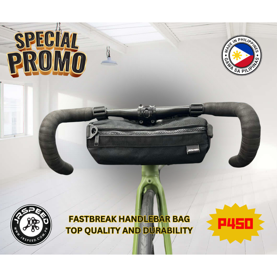 FASTBREAK JRSPEED Lifetime Handlebar Bag for Fixie MTB Road Bike Fixed ...