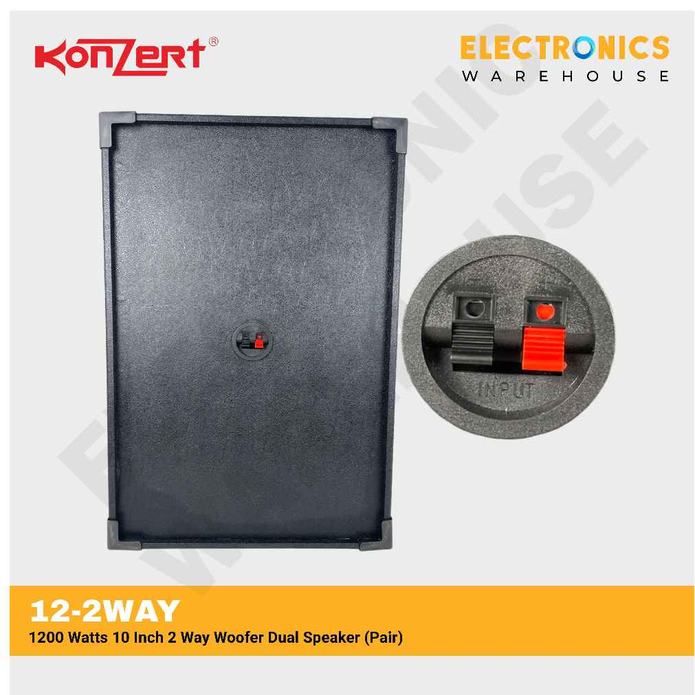 D-12 2-Way Speaker,1200W,12-Inch 2 Way Woofer Dual Speaker (Pair ...