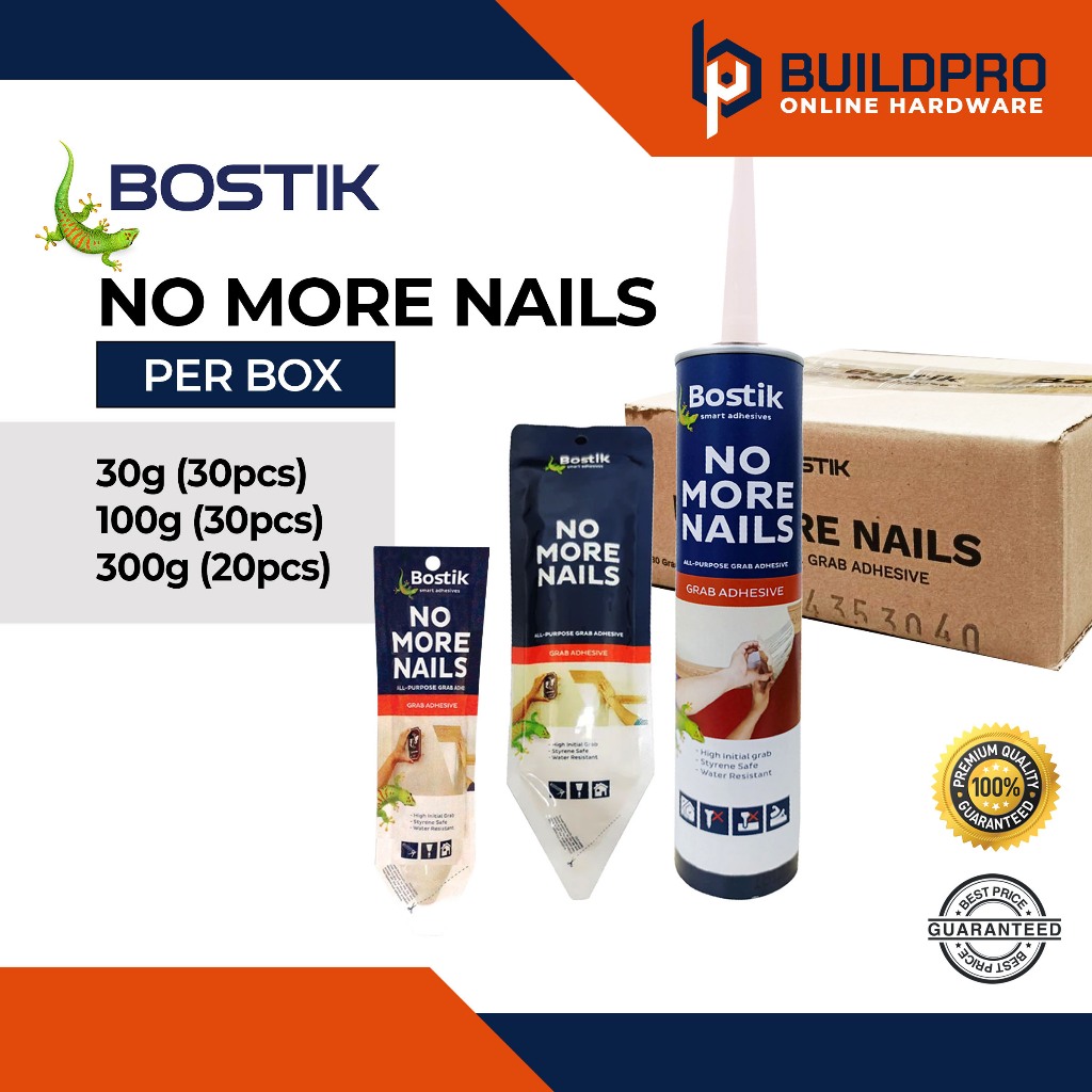 BOSTIK NO MORE NAIL PER BOX(30g,100g,300g) | Shopee Philippines