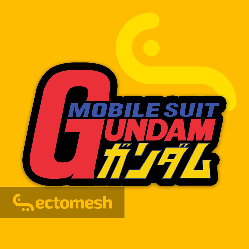 Mobile Suit Gundam Logo - Vinyl Waterproof Car Sticker by EctoMesh ...