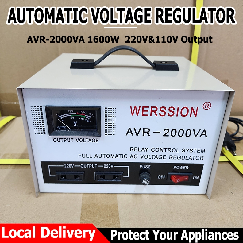 AVR-2000VA 1600Watts Automatic Voltage Regulator 220V＆110V Output For ...