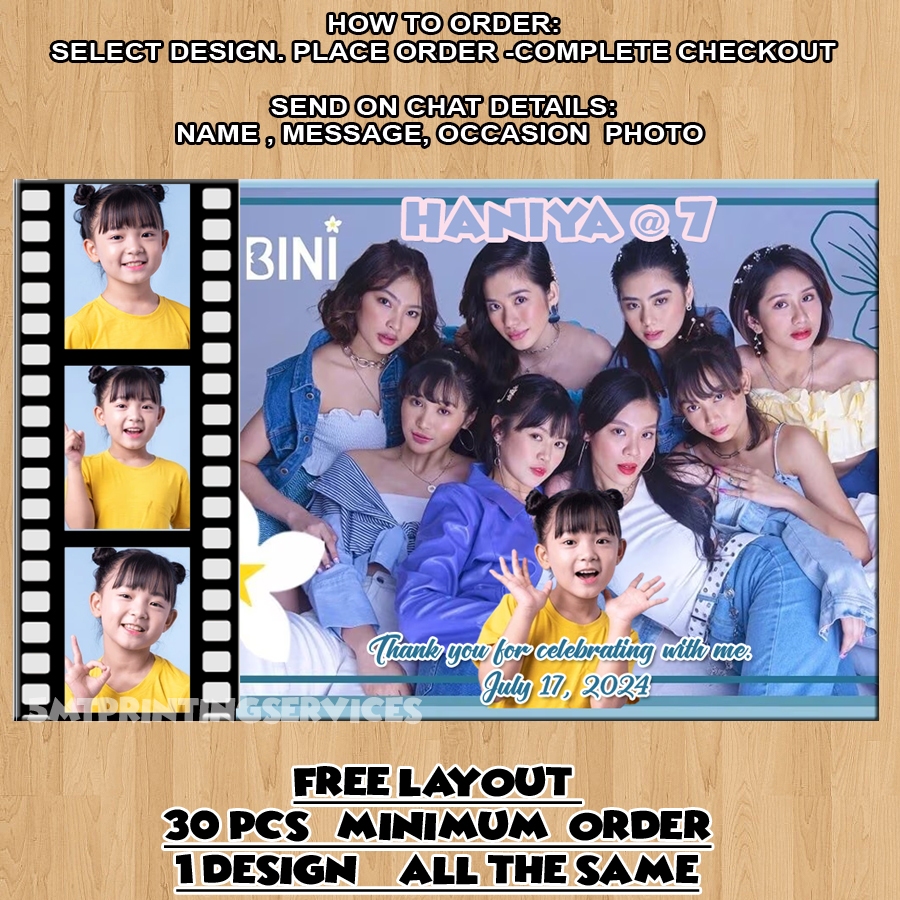 ATM size Personalized Ref Magnet BINI THEME Giveaway Magnets for ...