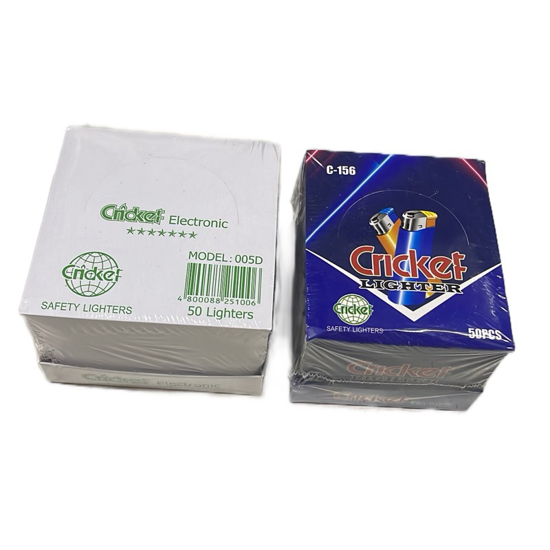 cricket lighter magnetic/windproof lighter 50 pieces 1 box | Shopee ...