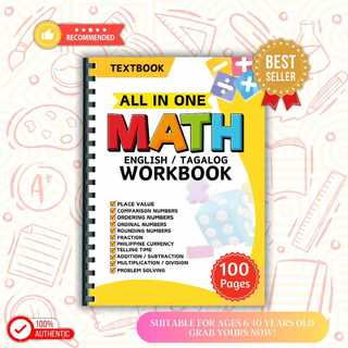 Colored All In One Math Workbook For Grade 1-3 Ages 6-9 Years Old ...