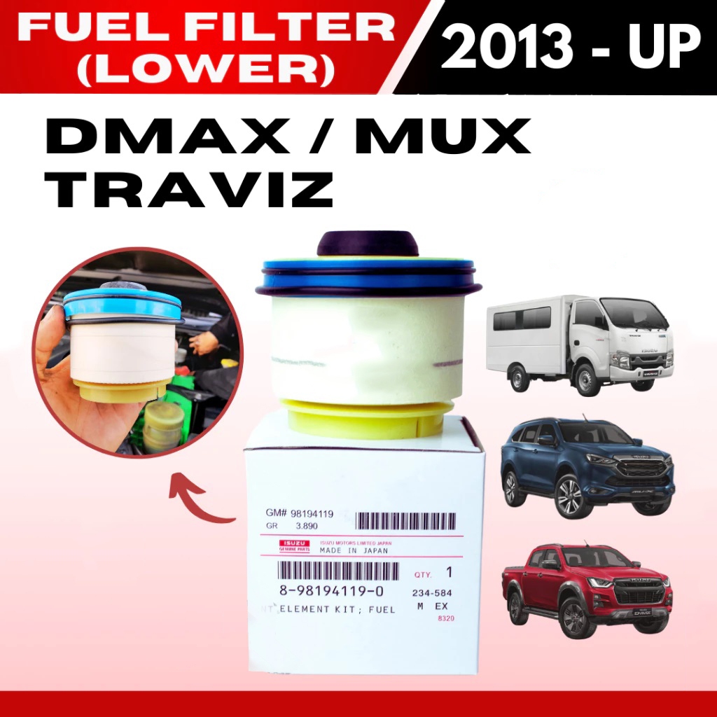 98194119 Fuel Filter for Isuzu DMAx/Mu-x LOWER ( 8-98194119-0) D-MAX ...
