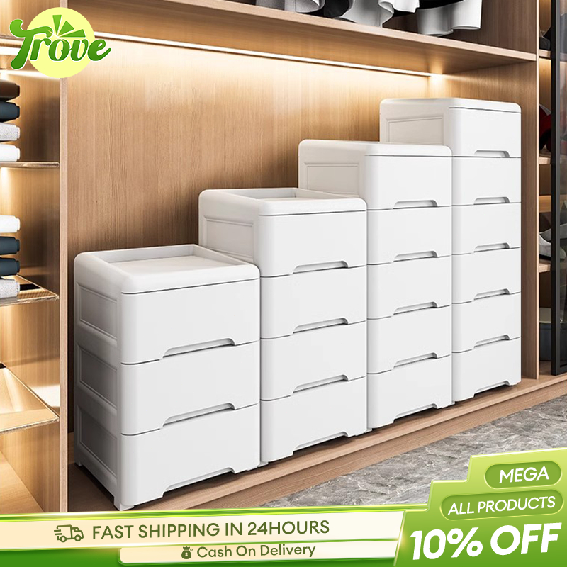 Trove Gap Storage 15/18/25cm Drawer Cabinet Organizer Kitchen Movable White Slim Cabinet With ...