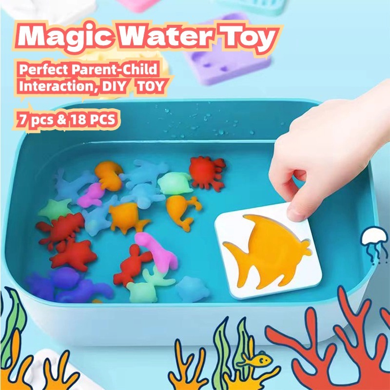 Kids DIY Magic Water Toy Children Handmade Craft Education Water Ocean ...