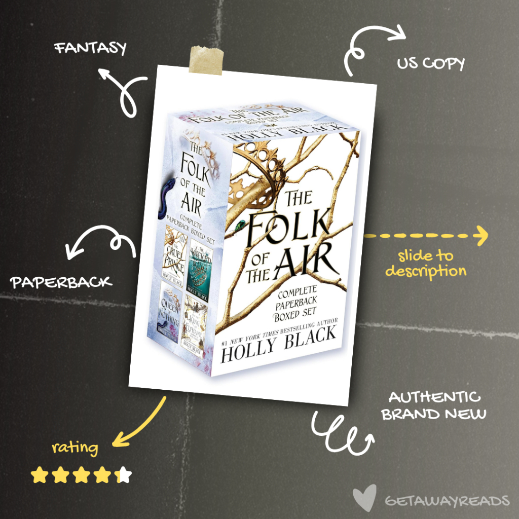 The Folk of the Air: The Cruel Prince, Wicked King ,Queen of Nothing, 4-Books Box Set by Holly ...