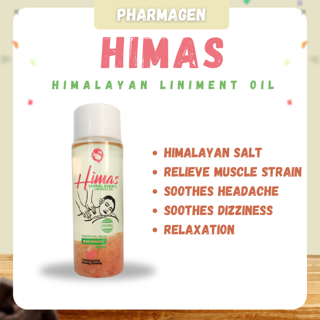 HIMAS Himalayan Liniment Oil infused by Himalayan Salt Crystal for Body ...