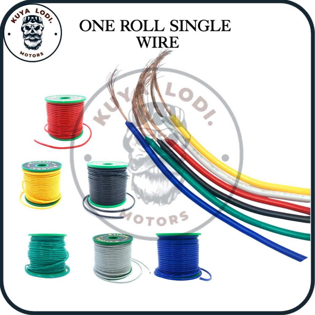 KuyaLODI 1 Roll Car Automotive Motorcycle Wire 30 Meters Roll Size18 ...