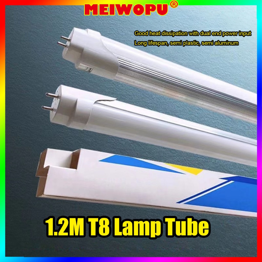 (4PCS) T8 Split Integrated Lamp Tube 1.2m 18W 22W Home Energy-Saving ...