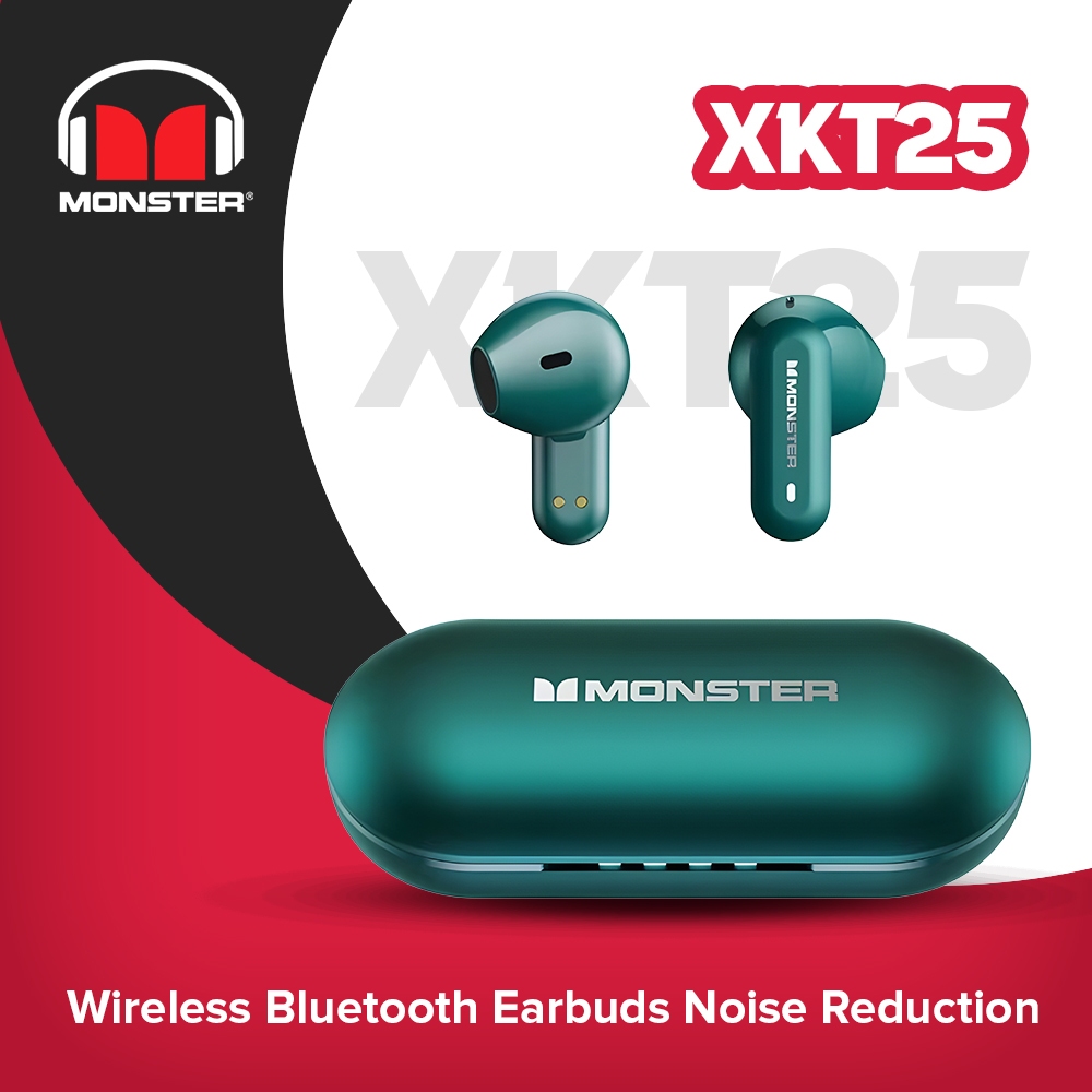 Monster XKT25 BT5.4 Wireless Bluetooth Earbuds Noise Reduction Low ...