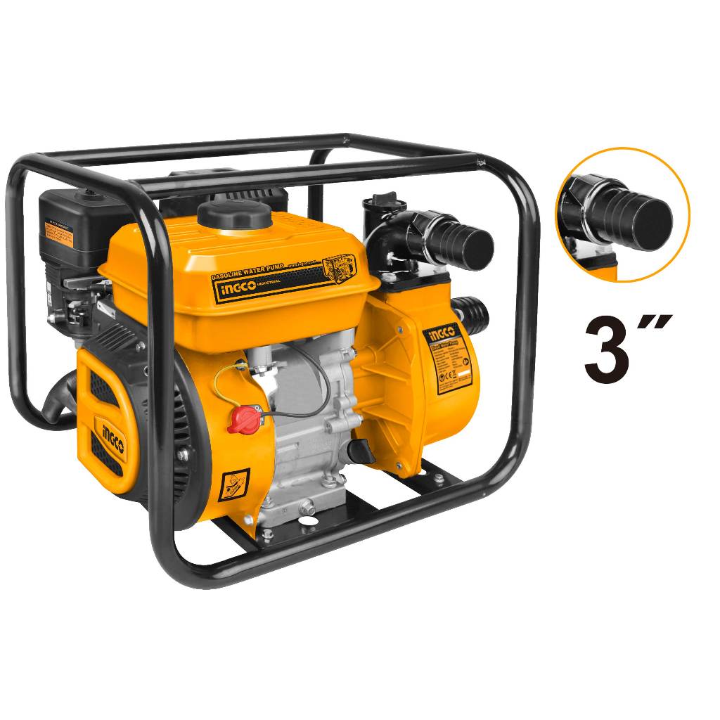 Ingco Gasoline Water Pump 3-Inch 7HP , 3.6L Fuel Tank GWP302 IPT ...