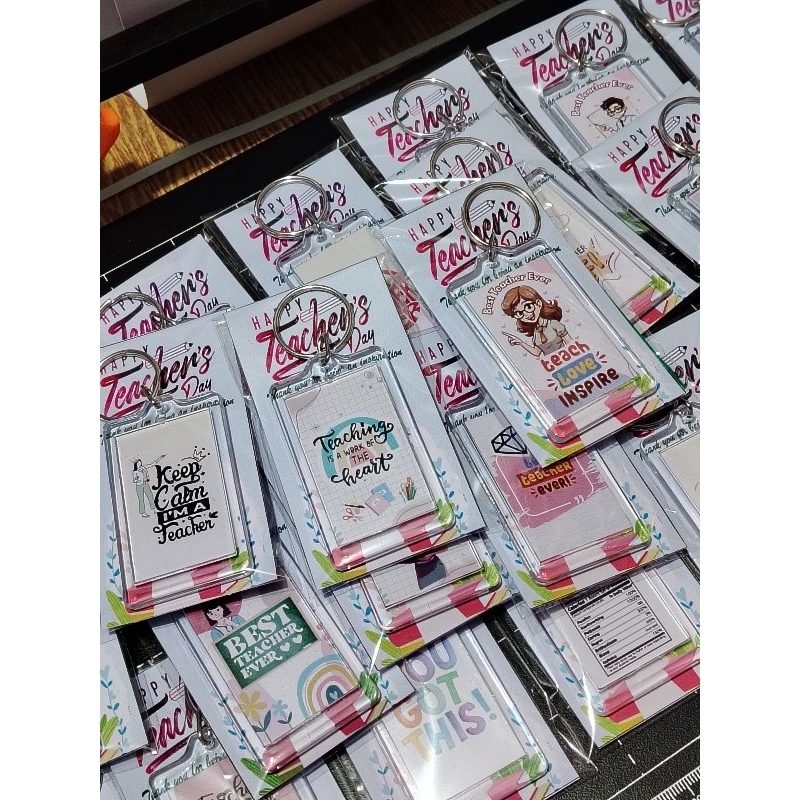 TEACHER'S KEYCHAIN ASSORTED DESIGNS | Shopee Philippines