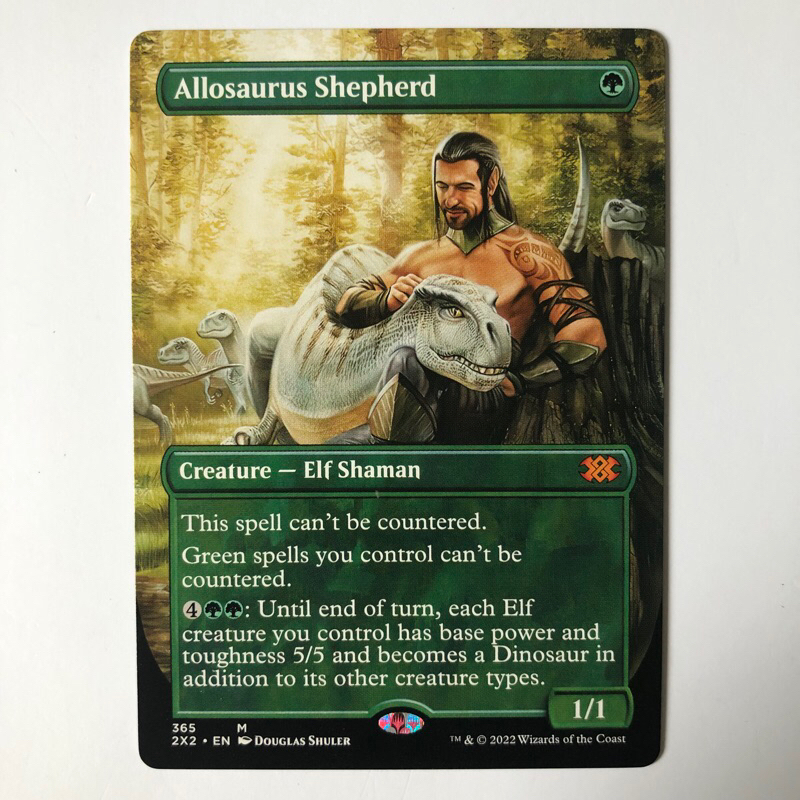 MTG Proxy Playtest Card - Allosaurus Shepherd (2X2) Borderless | Shopee ...