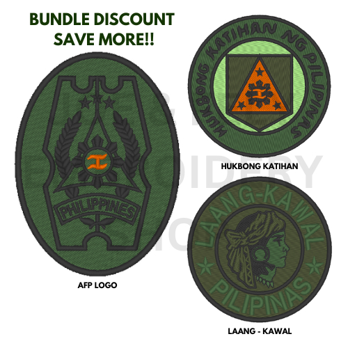 (UPDATED)PHILIPPINE ARMY AFP/HUKBONG KATIHAN/LAANG-KAWAL BUNDLE PATCHES ...
