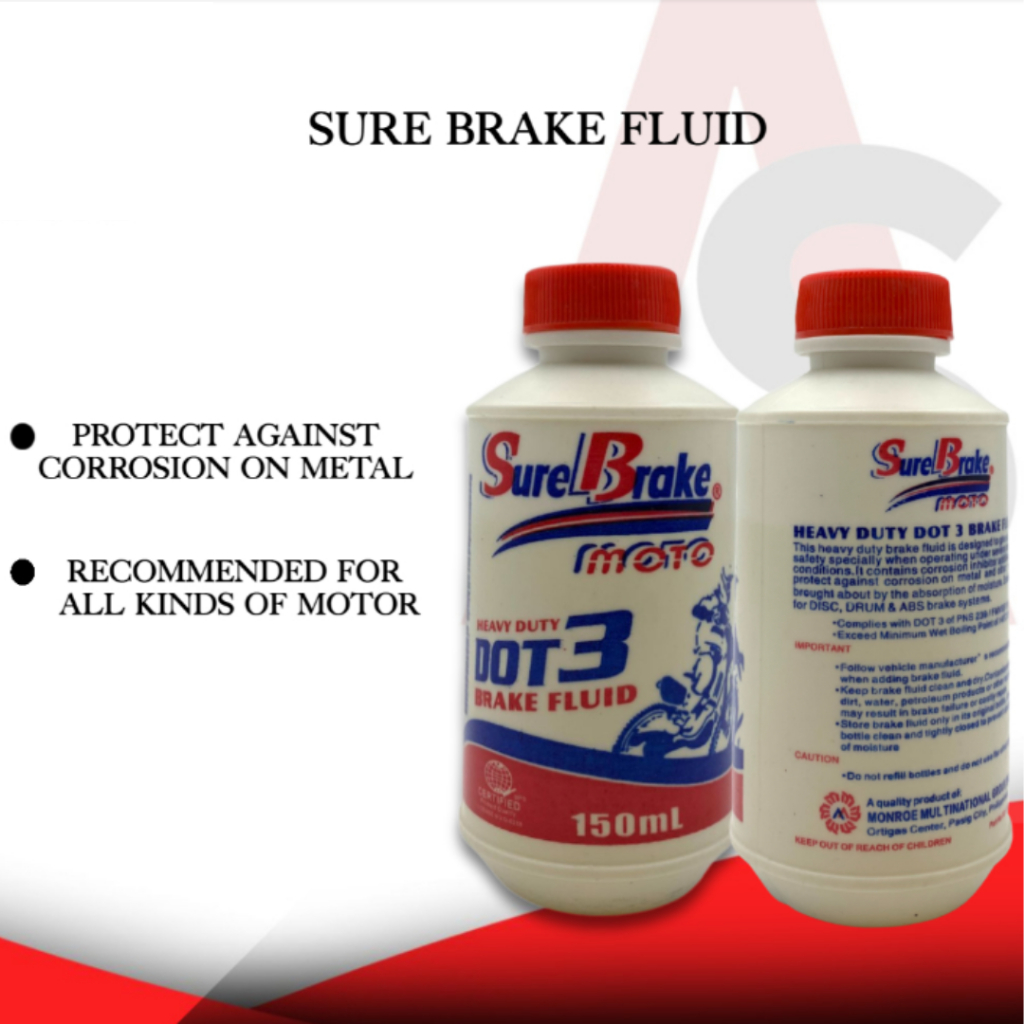 Sure Brake Heavy Duty DOT 3 Brake Fluid | Shopee Philippines