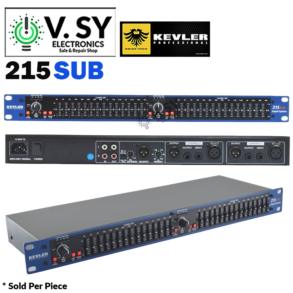 Kevler Professional 215SUB Dual 15 Band Audio Sound System Graphic Equalizer Professional ...
