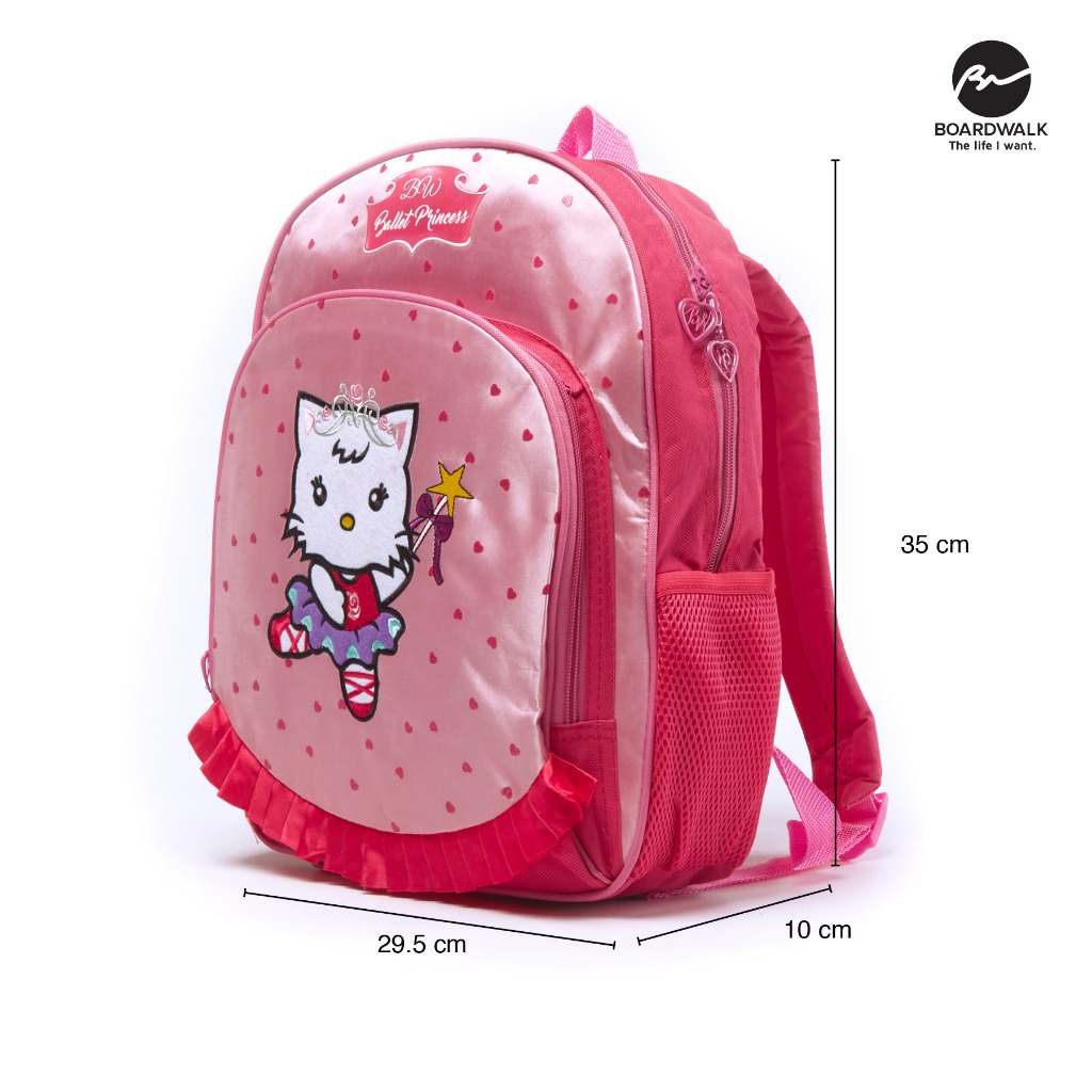 Boardwalk Feluz School Girls Backpack with Ballet Princess Design ...