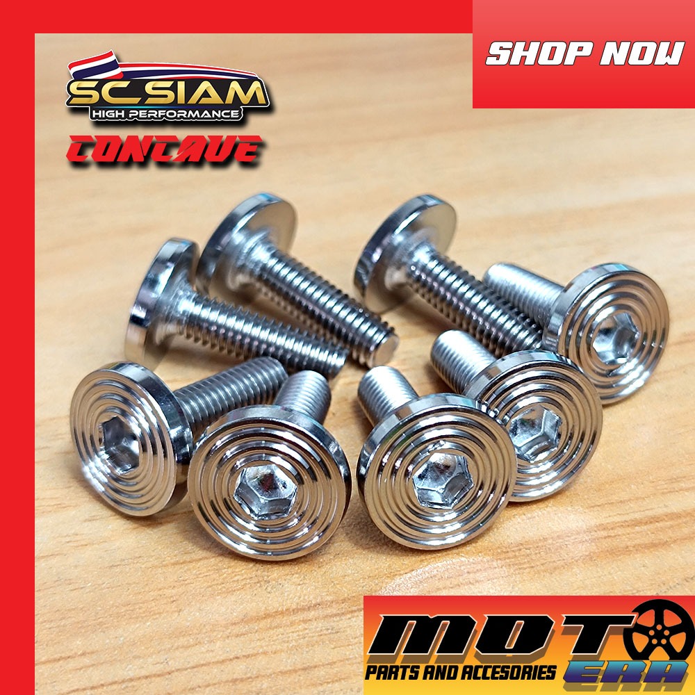 SC SIAM CONCAVE STAINLESS BOLTS 6X20 MUSHROOM BODY BOLT WAVE / XRM ...