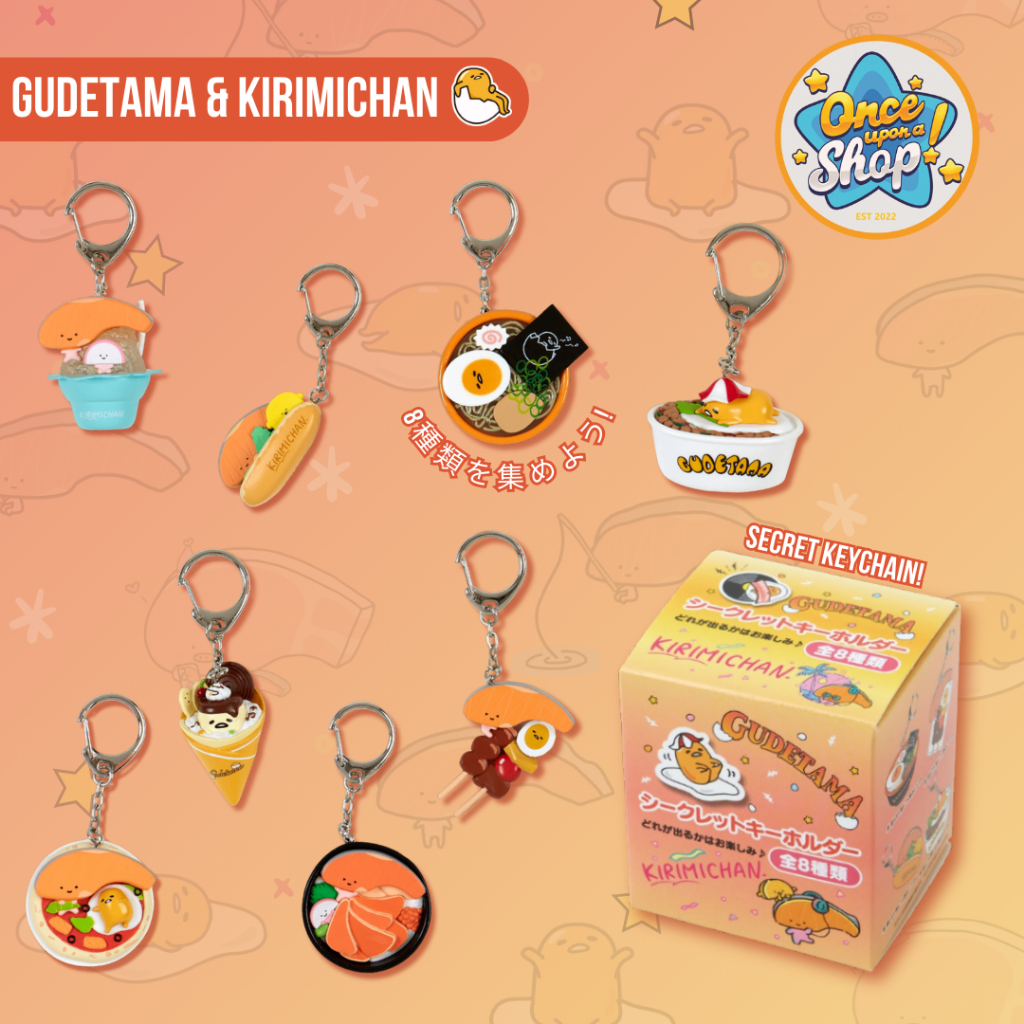 OFFICIAL SANRIO Gudetama & Kirimichan Festival Secret Keychain Blind ...