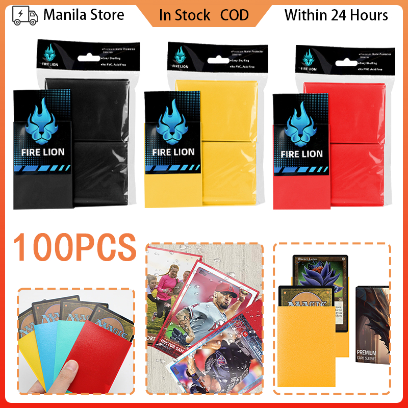 100PCS Standard Size Card Sleeves 66x91mm Matte TCG Trading Cards ...