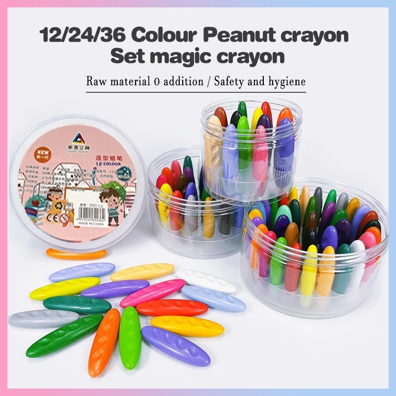 12/24/36 Colors Water drop shape crayon Bucket Crayon Set Children's ...