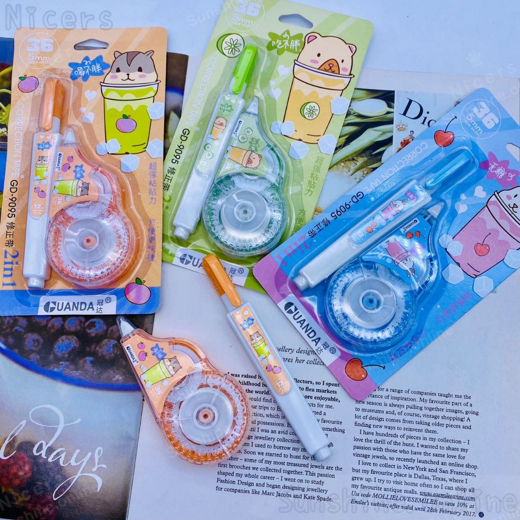 2in1 GD-9095 Correction set with correction Tape and correction pen ...