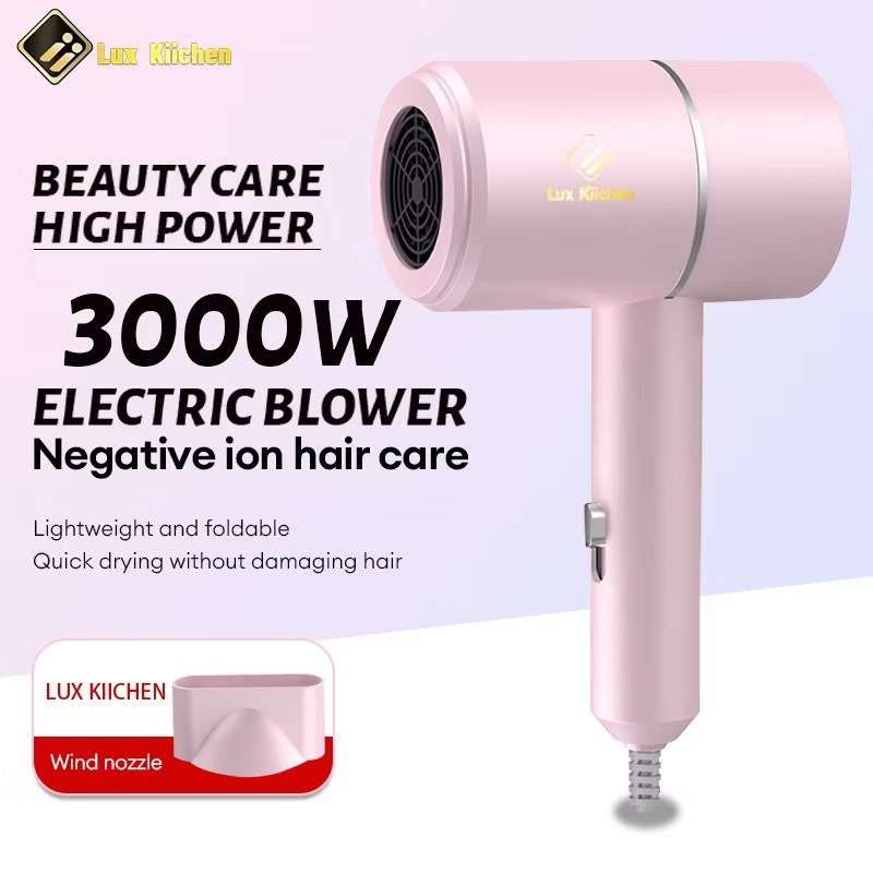 Blower Hair Dryer and straightener Foldable Electric Hair Blower Beauty ...