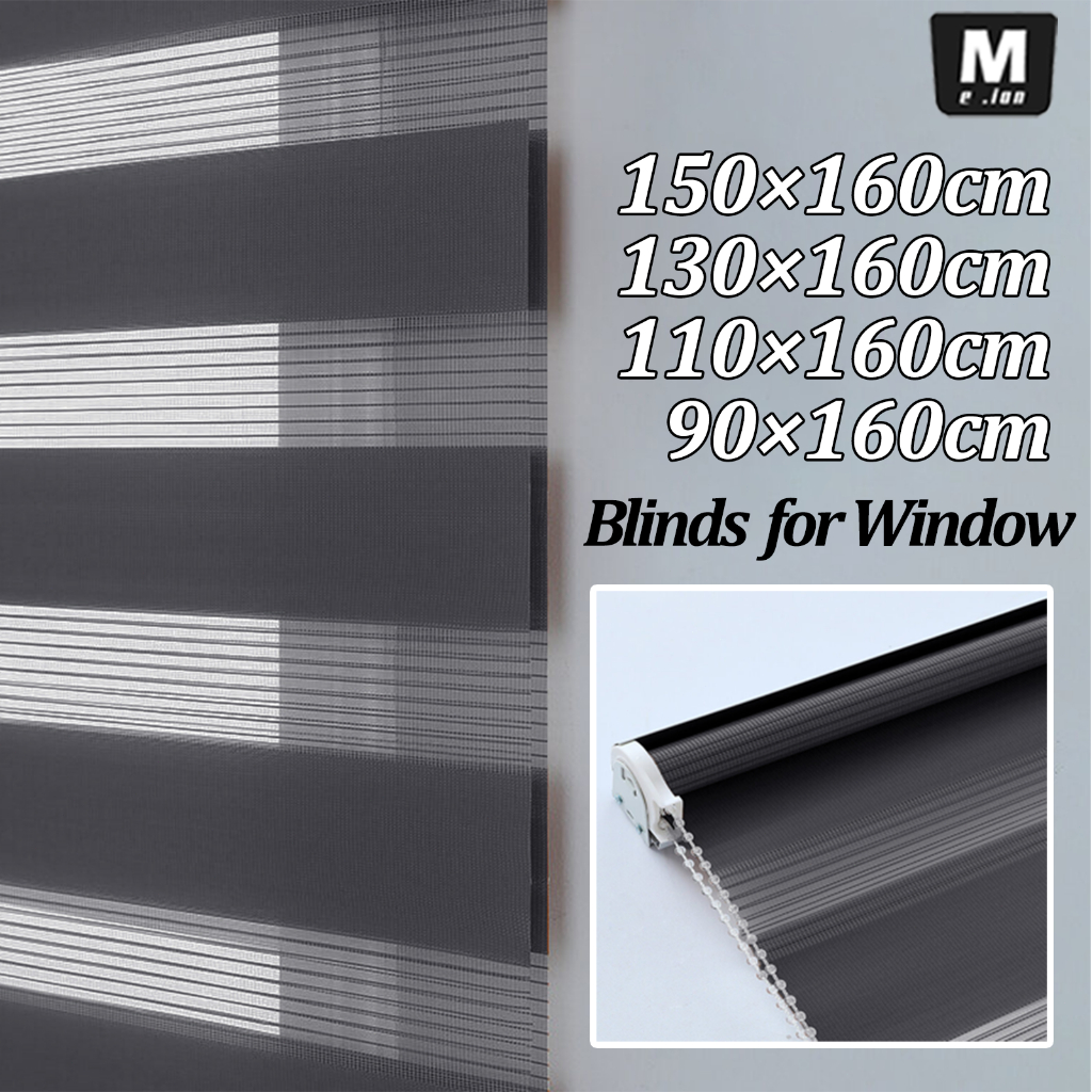90/110/130*160CM】Korean blinds for Window Venetians duo roller blinds ...