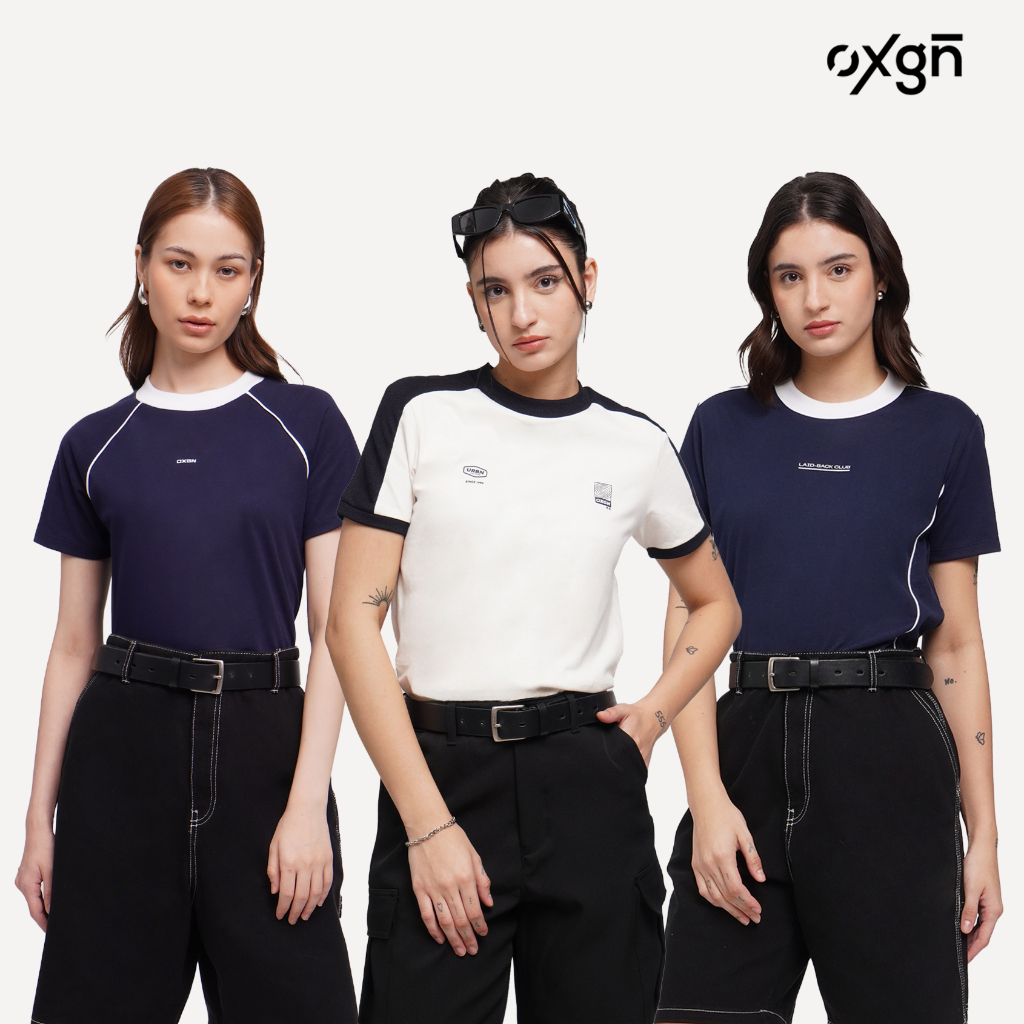 OXGN Sporty Athleisure Graphic T-Shirt Collection For Women | Shopee ...
