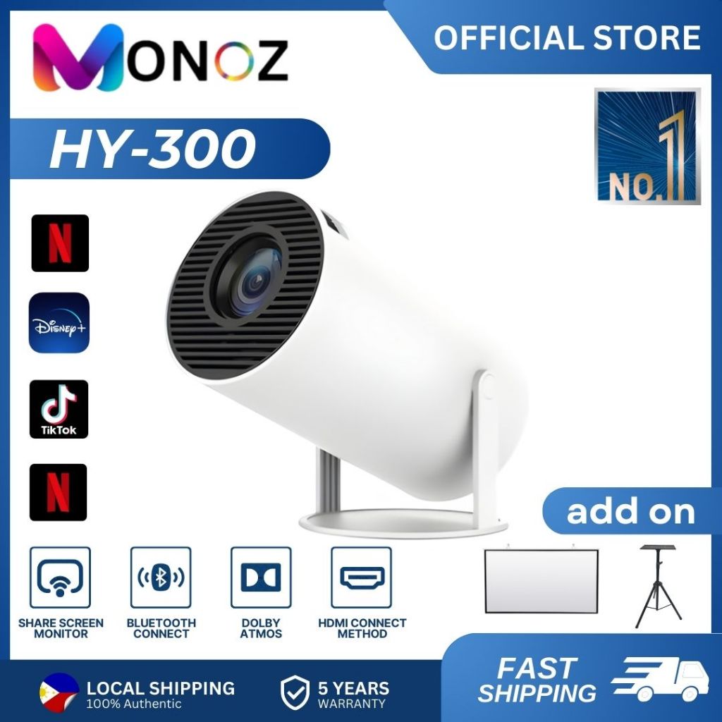 Projector Hy300 Android 11 Lcd 4k Projector 1080p Double Wifi With