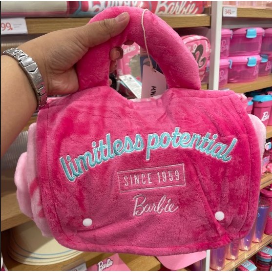 MINISO BARBIE SHINING COLLECTION FOLDABLE BLANKET | Shopee Philippines