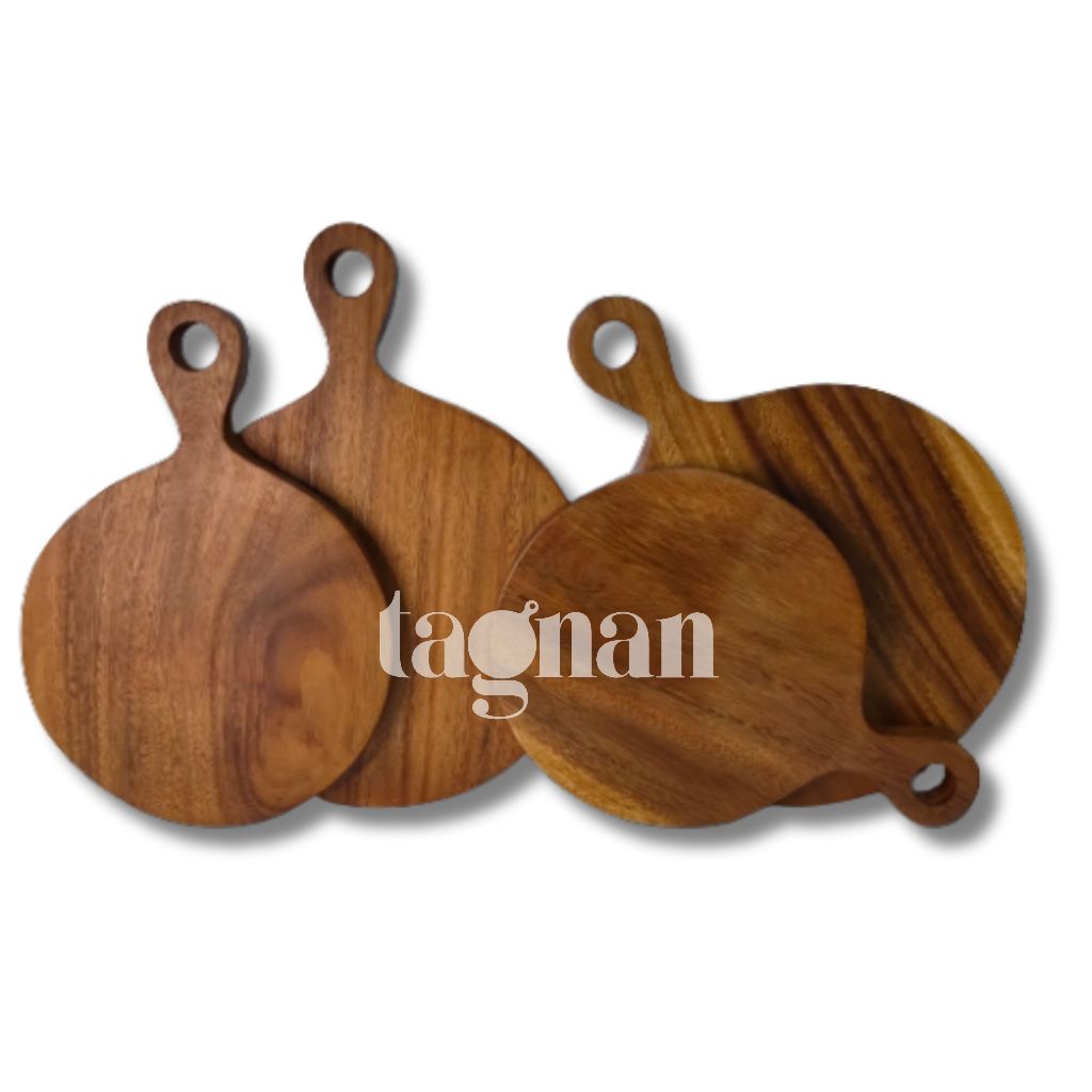 Tagnan Wooden Round Pizza Board/Serving Board made from Acacia | Shopee ...