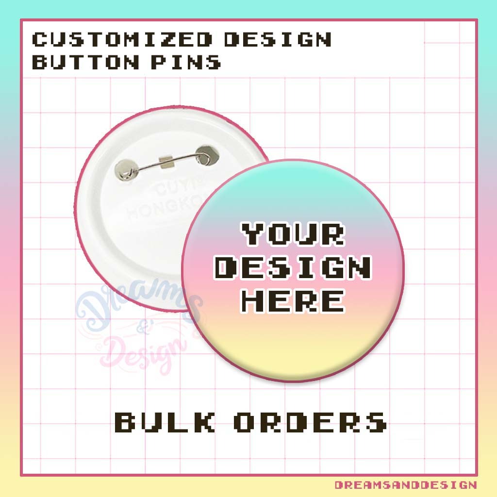 Customized Button Pins (Bulk) | Shopee Philippines