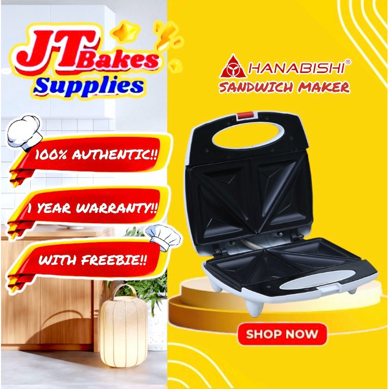 Hanabishi Non-Stick French Toast Sandwich Maker HSM10S with Freebie ...
